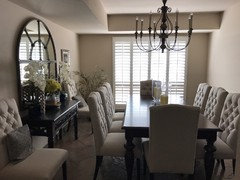 How to decorate wall behind dining table: industrial