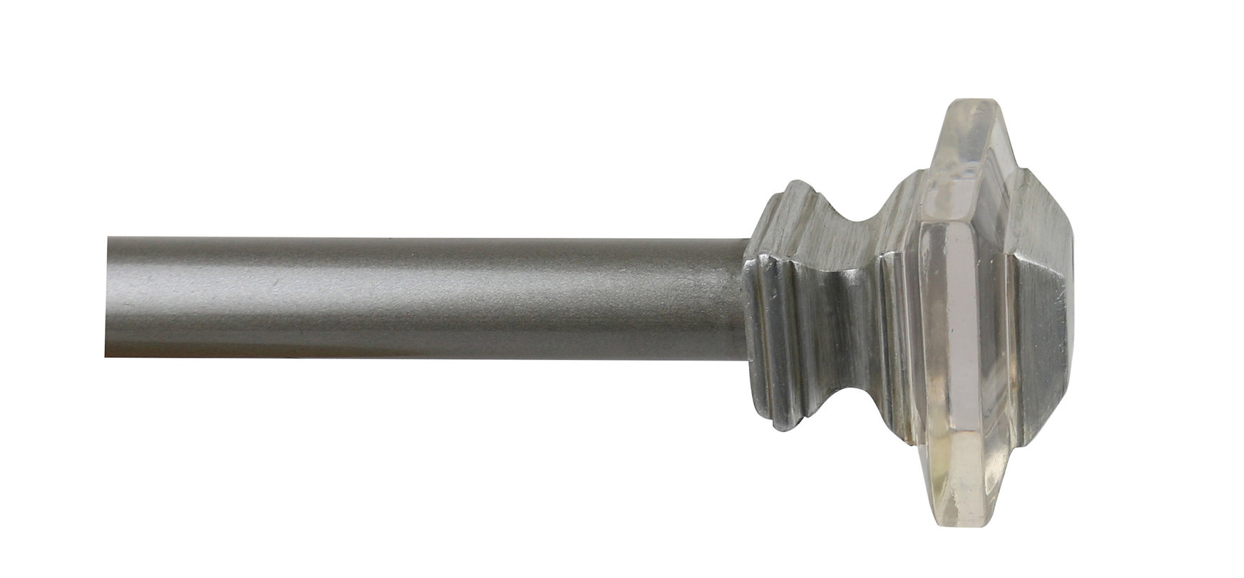 1" Cassini Adjustable Curtain Rod, 84"-120" - Traditional - Curtain ...