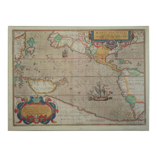 'Map of the Pacific, 1589' Canvas Art by Abraham Ortelius, 18" x 24 ...