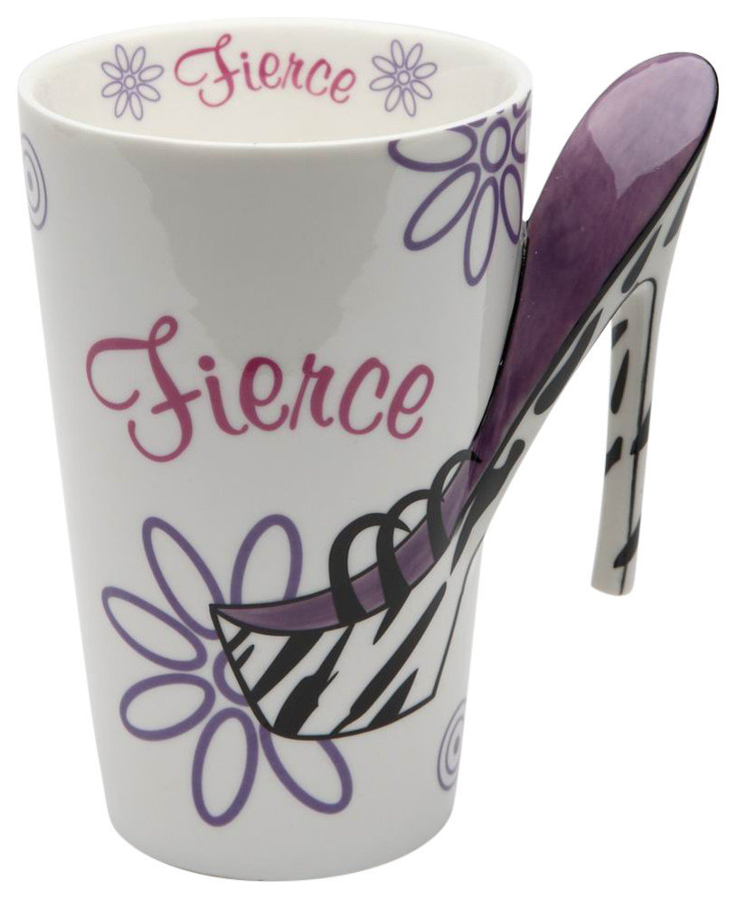 "Fierce" Heel Mug - Eclectic - Mugs - by Cosmos Gifts Corp. | Houzz