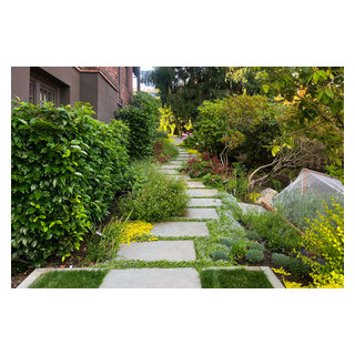Side yard stone path - Traditional - Landscape - Seattle - by Clement ...