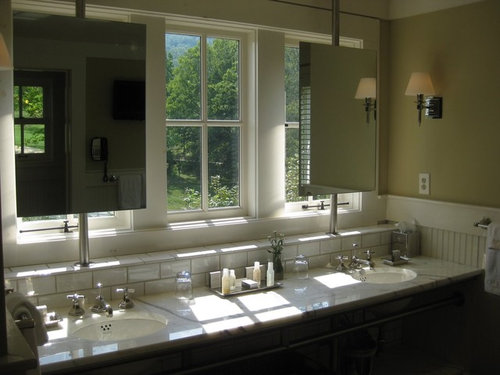 Awkward bathroom layout-help!