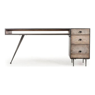 Sonder Living Eric Desk | Drift Wood - Midcentury - Desks And Hutches ...