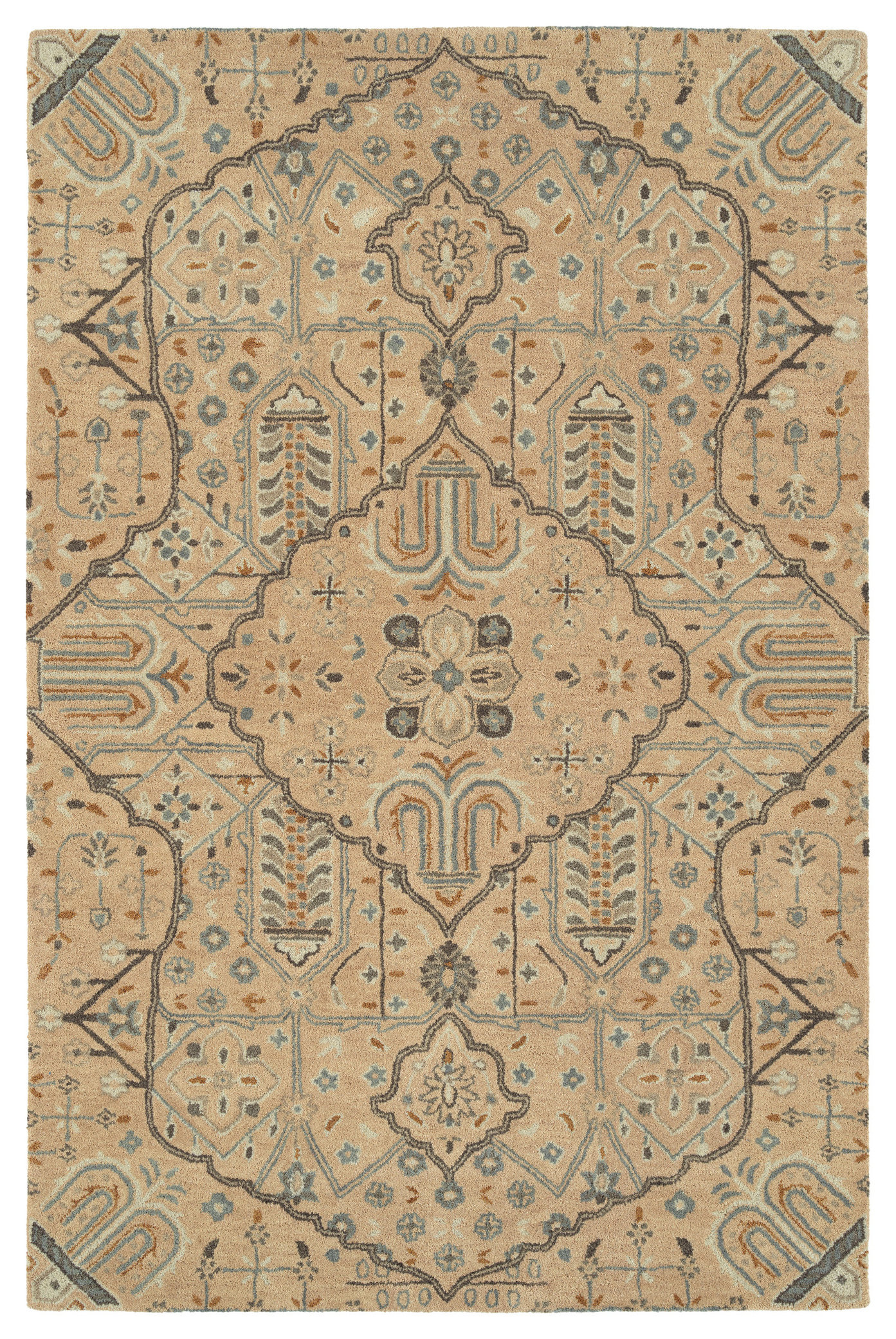 Kaleen Helena Collection Collection Rug, Salmon, 10'x14 ...