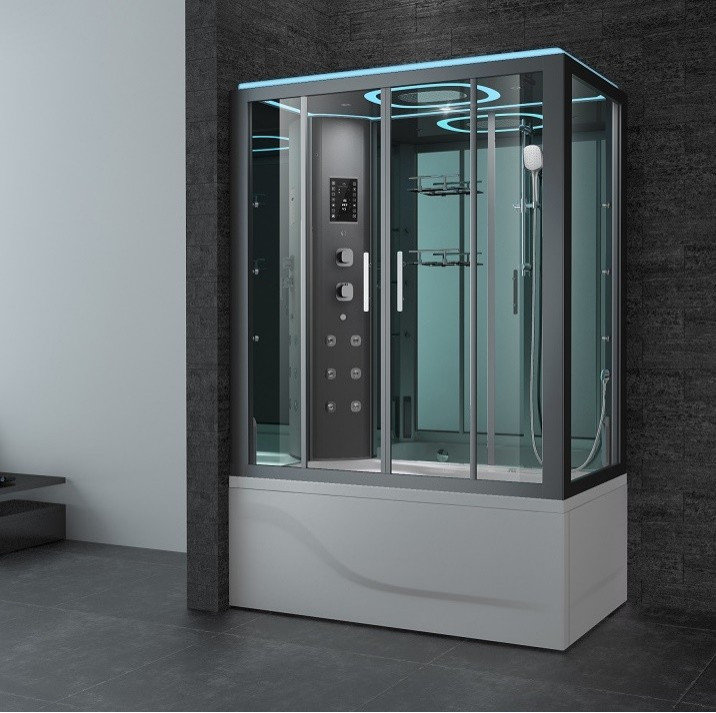 Essex (Left) Luxury Steam Shower-Tub - Contemporary - Steam Showers ...