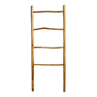Natural Wood Stick Ladder 24 x 72 - Rustic - Ladders And Step Stools ...