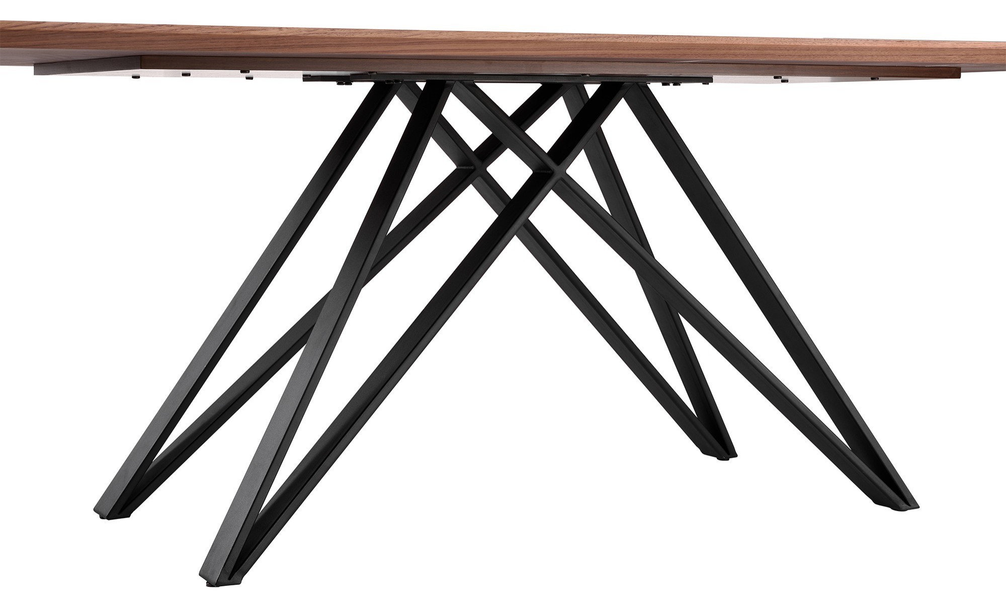 Benzara BM236833 Rectangular Top Dining Table With Intersected Angled ...