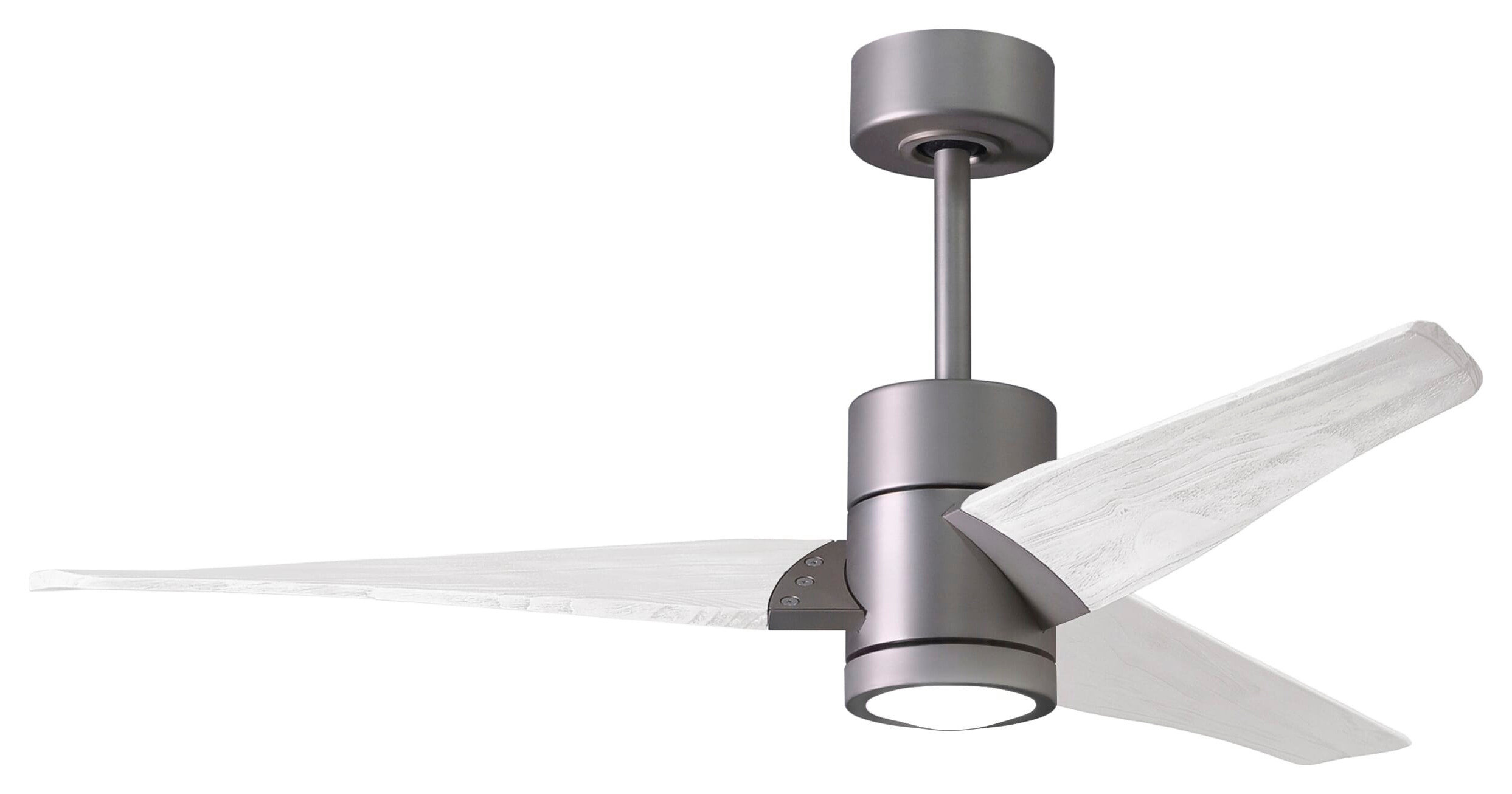 Super Janet 6-Speed DC 52" Ceiling Fan w/ Integrated Light Kit in Brushed Nick, 12.000 ...