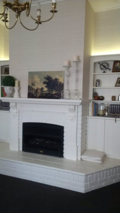 80s brick fireplace | Houzz AU