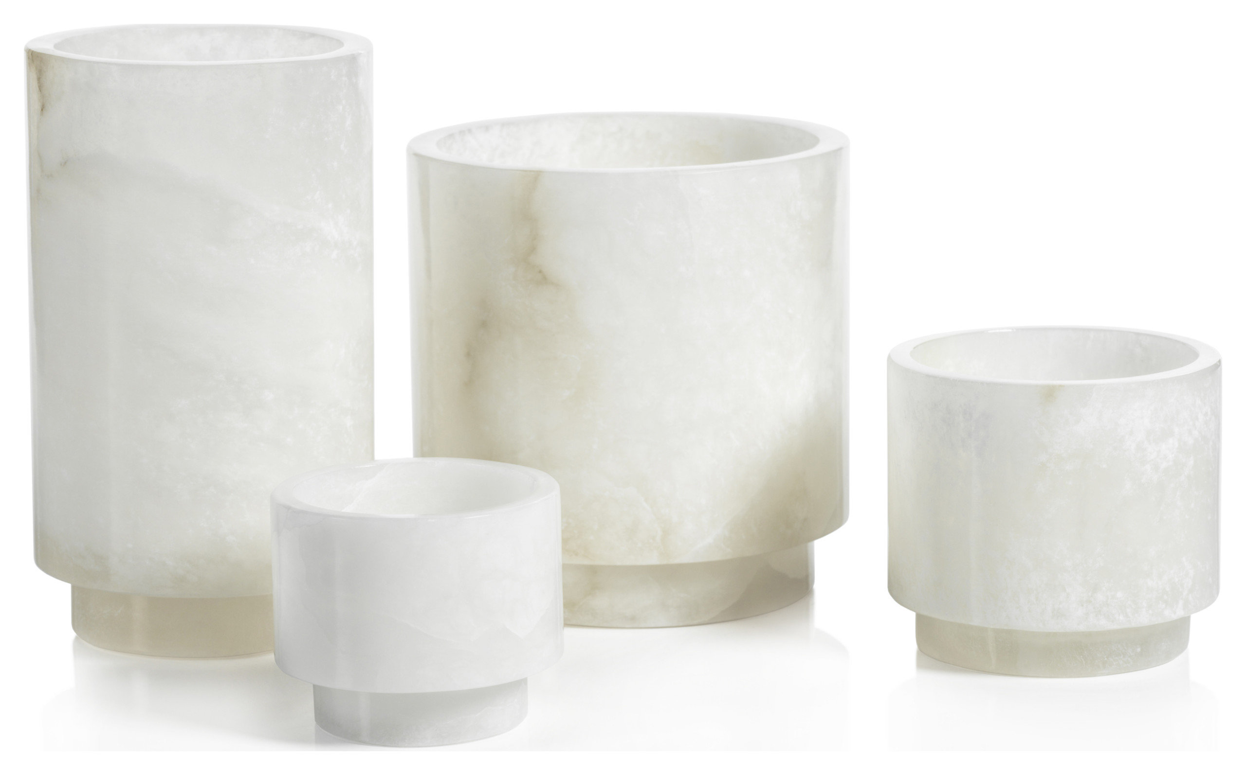 Trapani Polished Alabaster Stone Wine Cooler - Ice Tools And Buckets ...