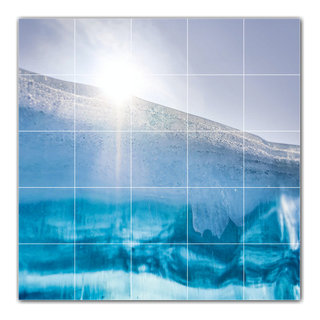 Glacier Ceramic Tile Wall Mural HZ500737, 60" Wide x 60" High ...