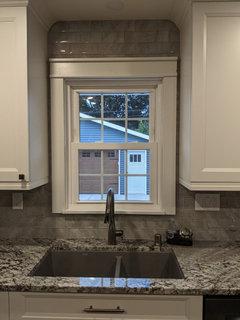 Backsplash up around window? | Houzz Forum