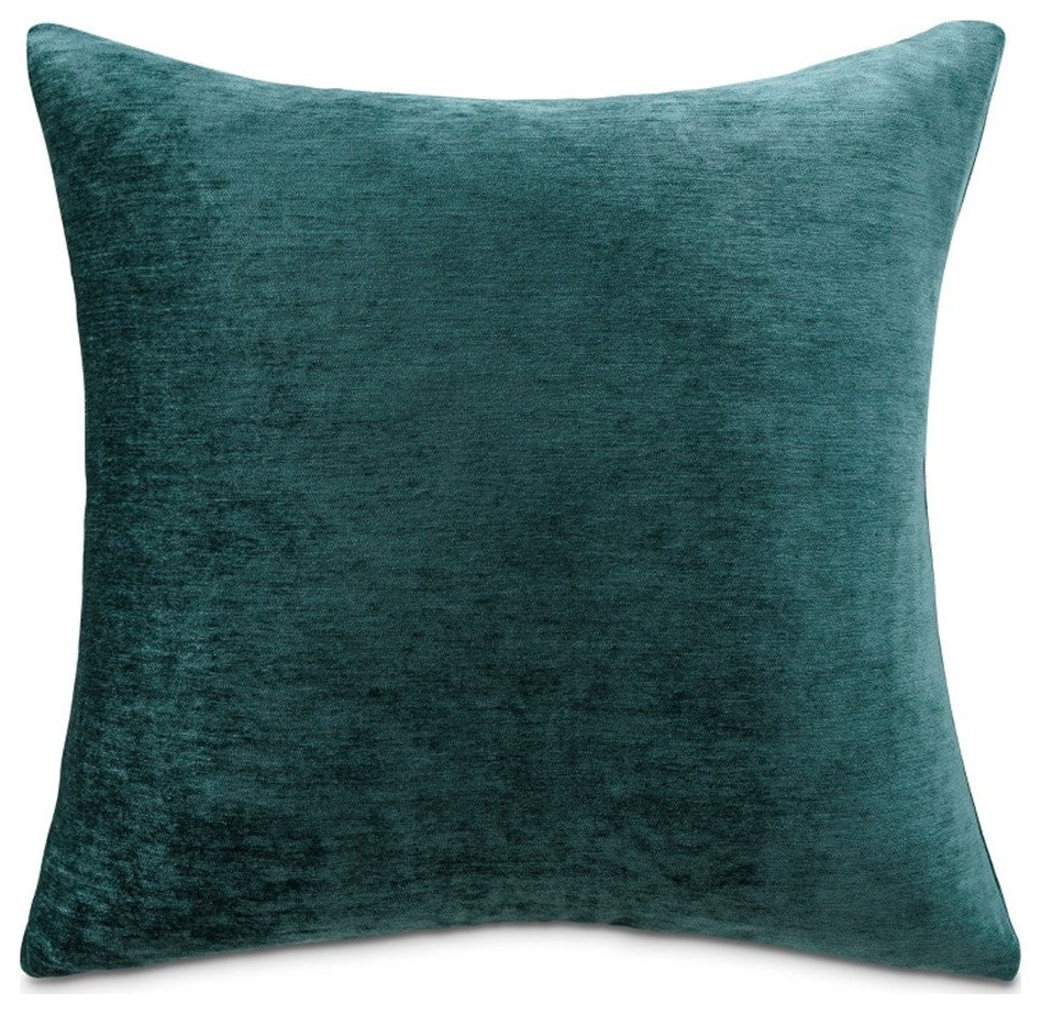 MICHAEL AMINI The Smith 20x20" Square Chenille Accent Pillow in Teal in ...