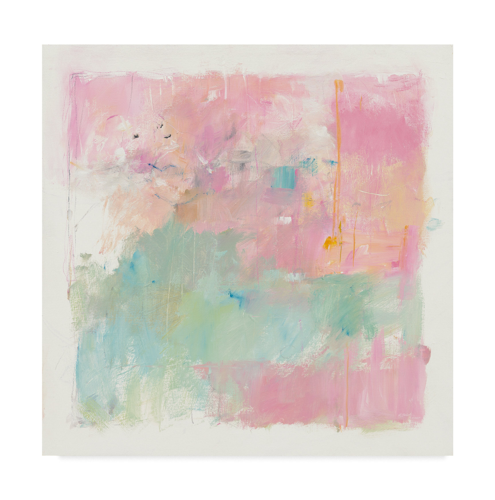 Mike Schick 'At Loose Ends' Canvas Art, 18"x18" - Contemporary - Prints ...