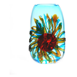 Murano Glass Sun Tall Vase - Contemporary - Vases - by Murano Art ...