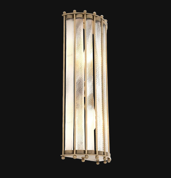 Modern Glass Wall Lamp in American Style, Living Room, Bedroom ...