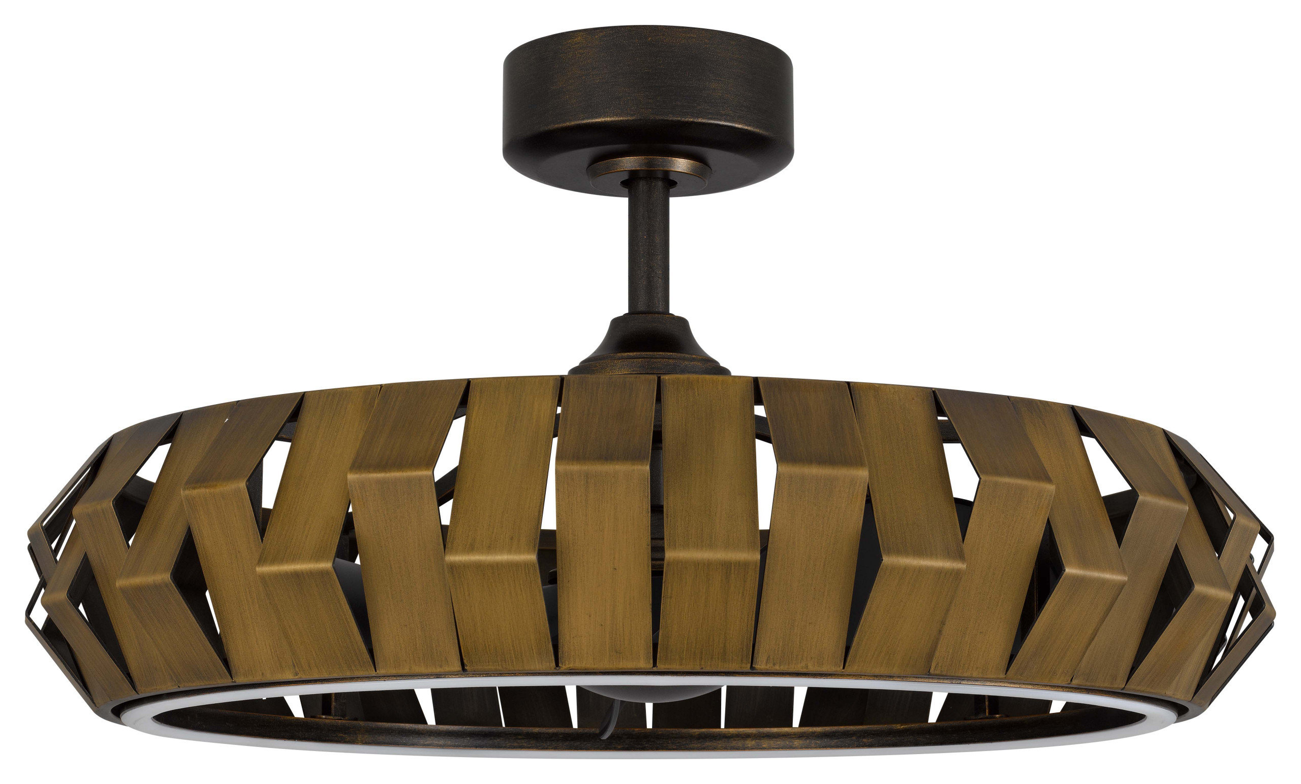 17" Height Bronze Patina Fan Light - Contemporary - Ceiling Fans - by ...