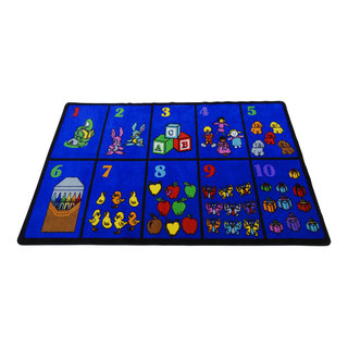 Count With Me #2008 5'x8' Children's Educational and Play Rug ...
