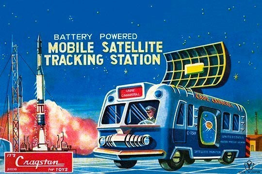 Mobile Satellite Tracking Station, 12" x 18" - Contemporary - Prints ...