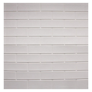 White Abstract Brick 3D Wall Panels - Industrial - Wall Panels - by ...