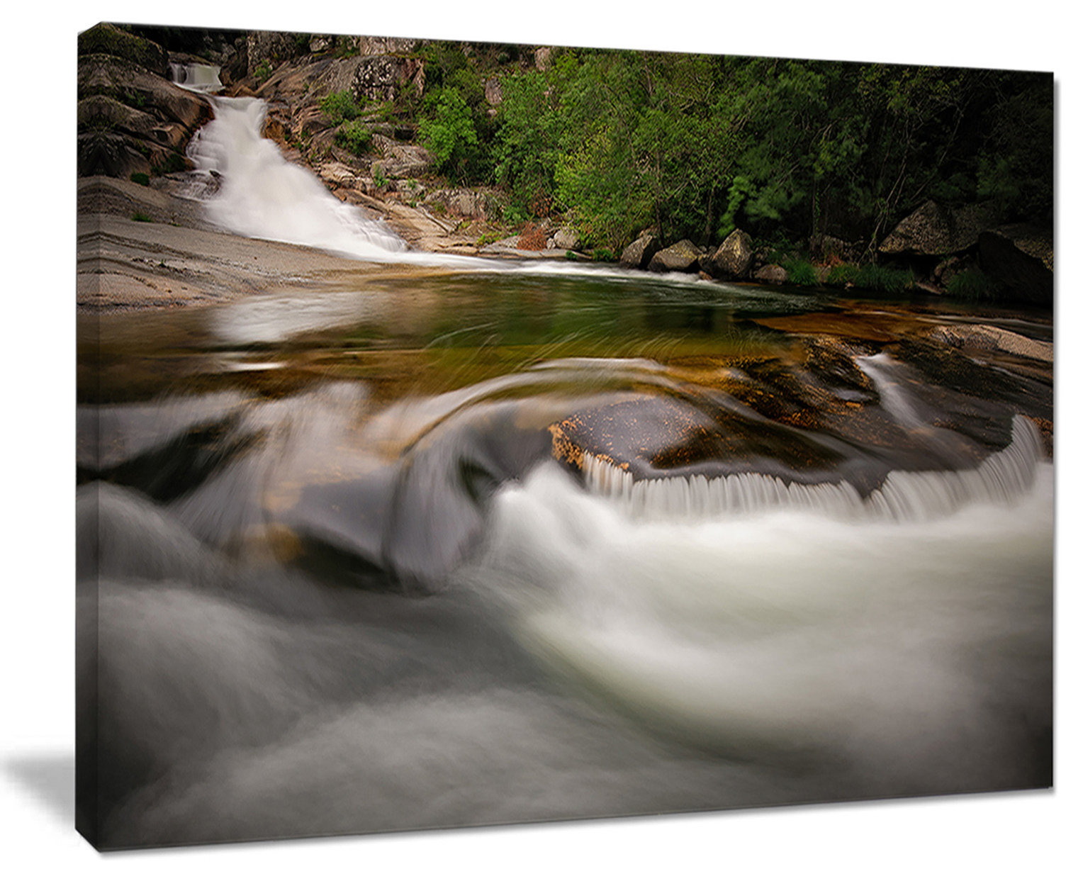 "Segade Waterfall Galicia, Spain" Landscape Canvas Photo Print, 40"x30 ...