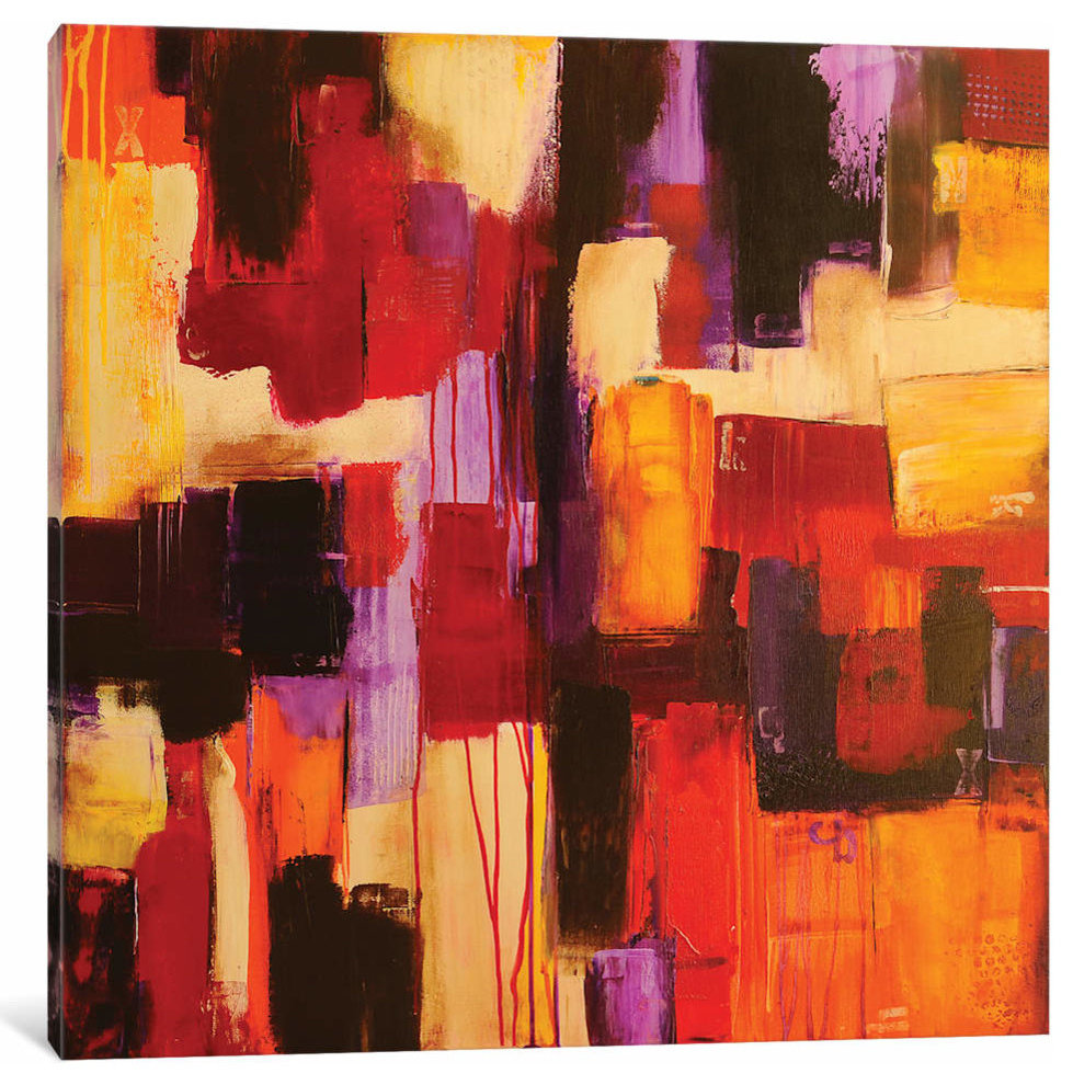 "Raspberry Beret" by Erin Ashley Canvas Print, 12"x12"x0.75 ...