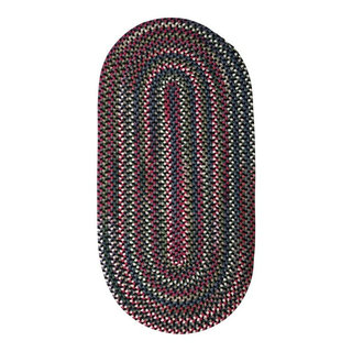 Chestnut Knoll Rug, Black Satin 2'x9', 2'x9' Oval Runner - Contemporary ...