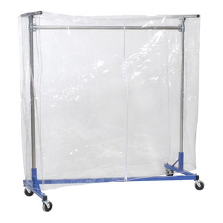Cover - Clear Vinyl w/ Zipper - 60"H - 64"L - for 5ft Z-Rack Clear, 60 ...