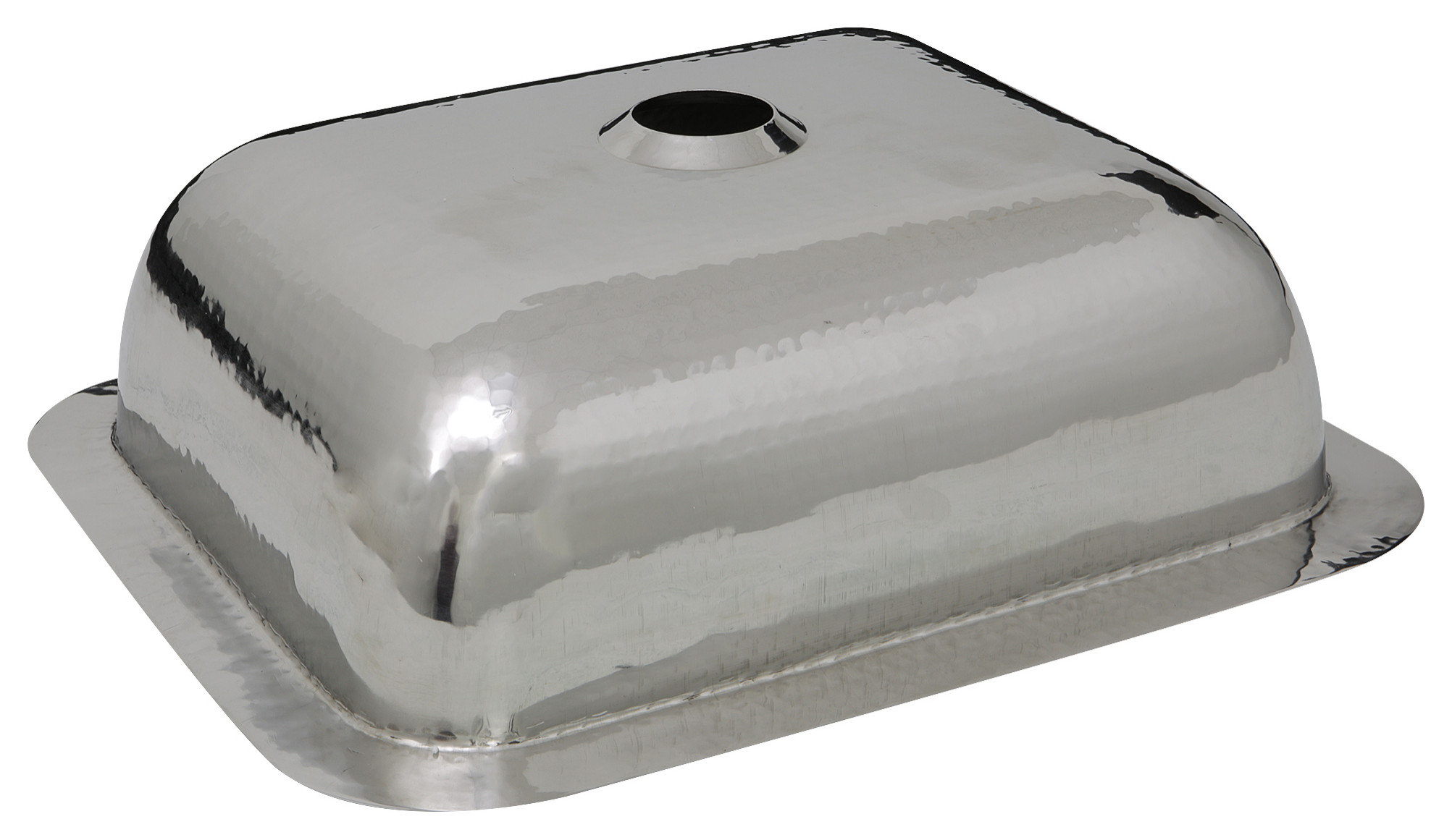 Nantucket Sinks RES 17.5 Inch Hammered Stainless Steel Rectangle Bar ...