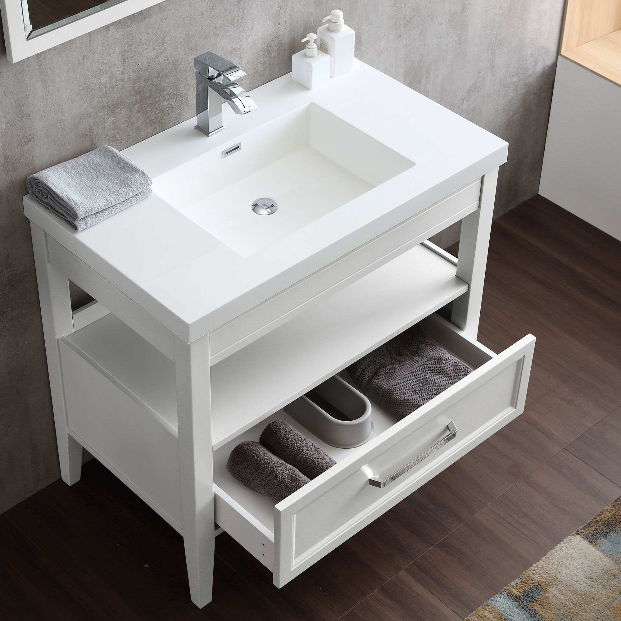 Adams Bathroom Vanity Set, 36" - Transitional - Bathroom Vanities And ...