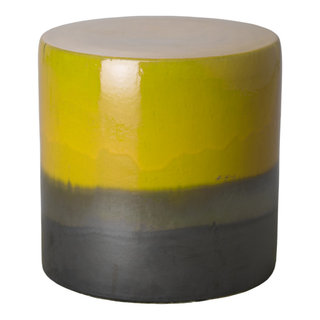 Mustard Yellow Garden Stool - Contemporary - Accent And Garden Stools ...