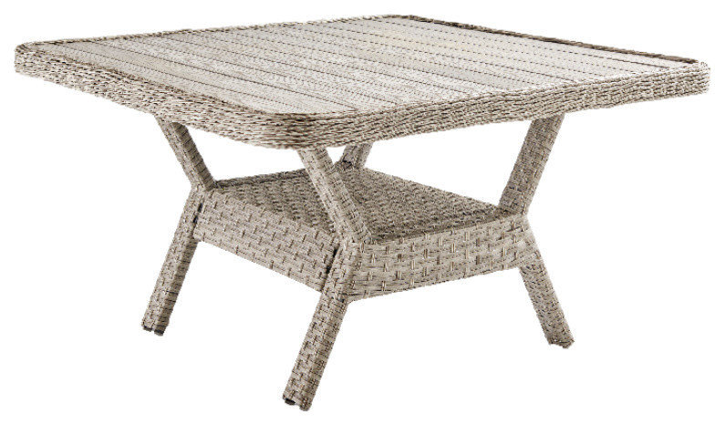 Mayfair Dining Chat Table With Poly Top - Tropical - Outdoor Dining ...