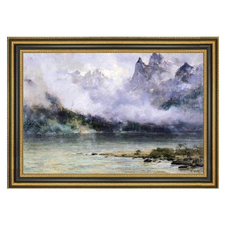 Thomas Hill Alaska Scene Near Juneau Framed Canvas Print, 16"x24 ...