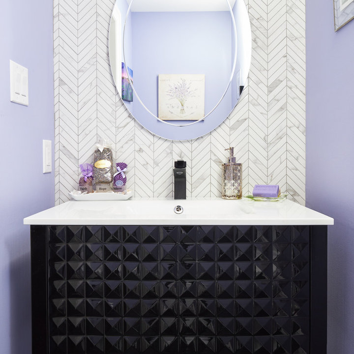 75 Powder Room with Black Cabinets Ideas You'll Love - May, 2026 | Houzz