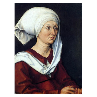 Albrecht Durer Portrait of Barbara Durer, 21"x28" Wall Decal, 21x28 ...