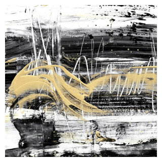 "Gold Wave I" Fine Art Giant Canvas print 54"x54", 54 x 54 ...