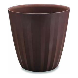 Pleat 15" Modern Indoor/Outdoor Planter Pot, 27" - Transitional ...