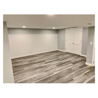 Modern Grey Basement Remodel - Modern - Basement - Chicago - by D ...