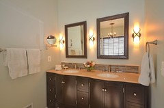 Vertical tile layout with horizontal accent band in shower? | Houzz Forum