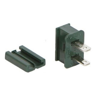 Green Male Quick Zip Plug for 18-Gauge Wire 8 Amps - Lighting Hardware ...