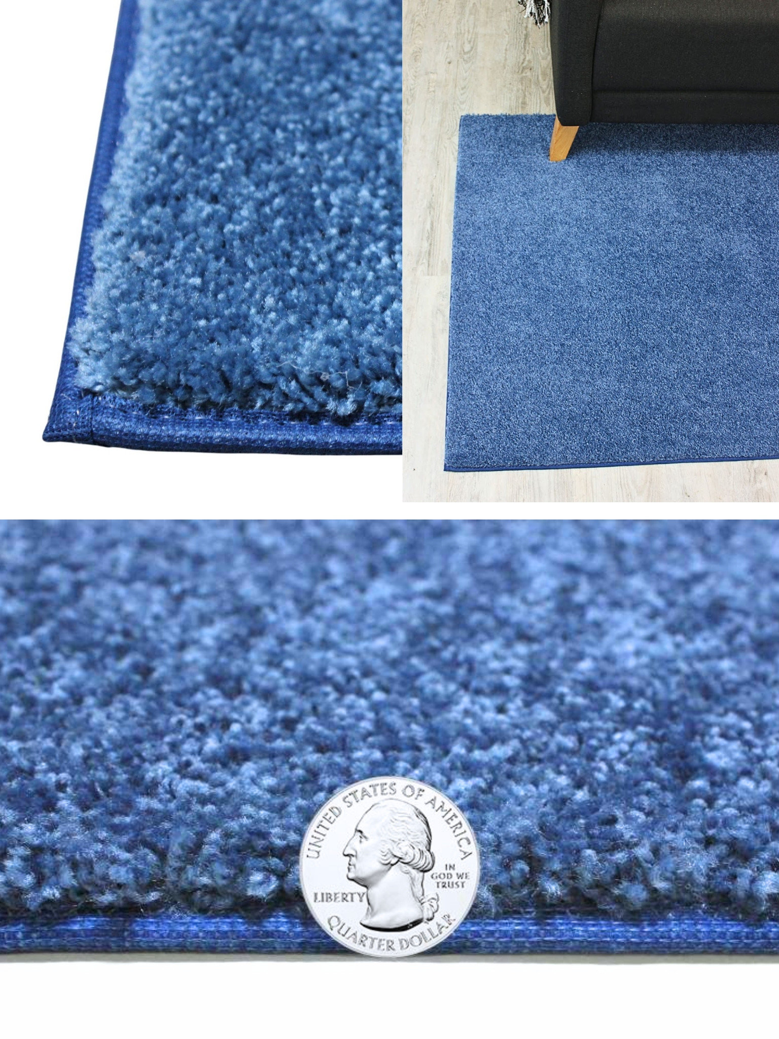 Shaw Carpet Kids Crossing Colbalt Vibe Area Rugs, Round, 5 ...