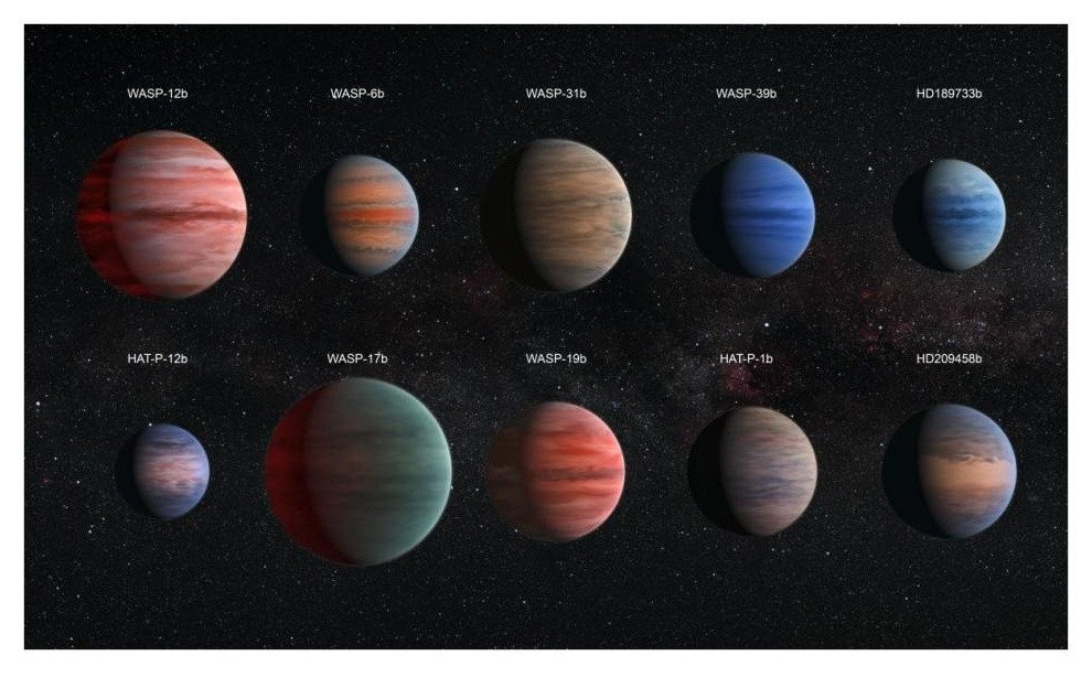"Artist Impression of Hot Jupiter Exoplanets - Annotated" Paper Art, 24 ...