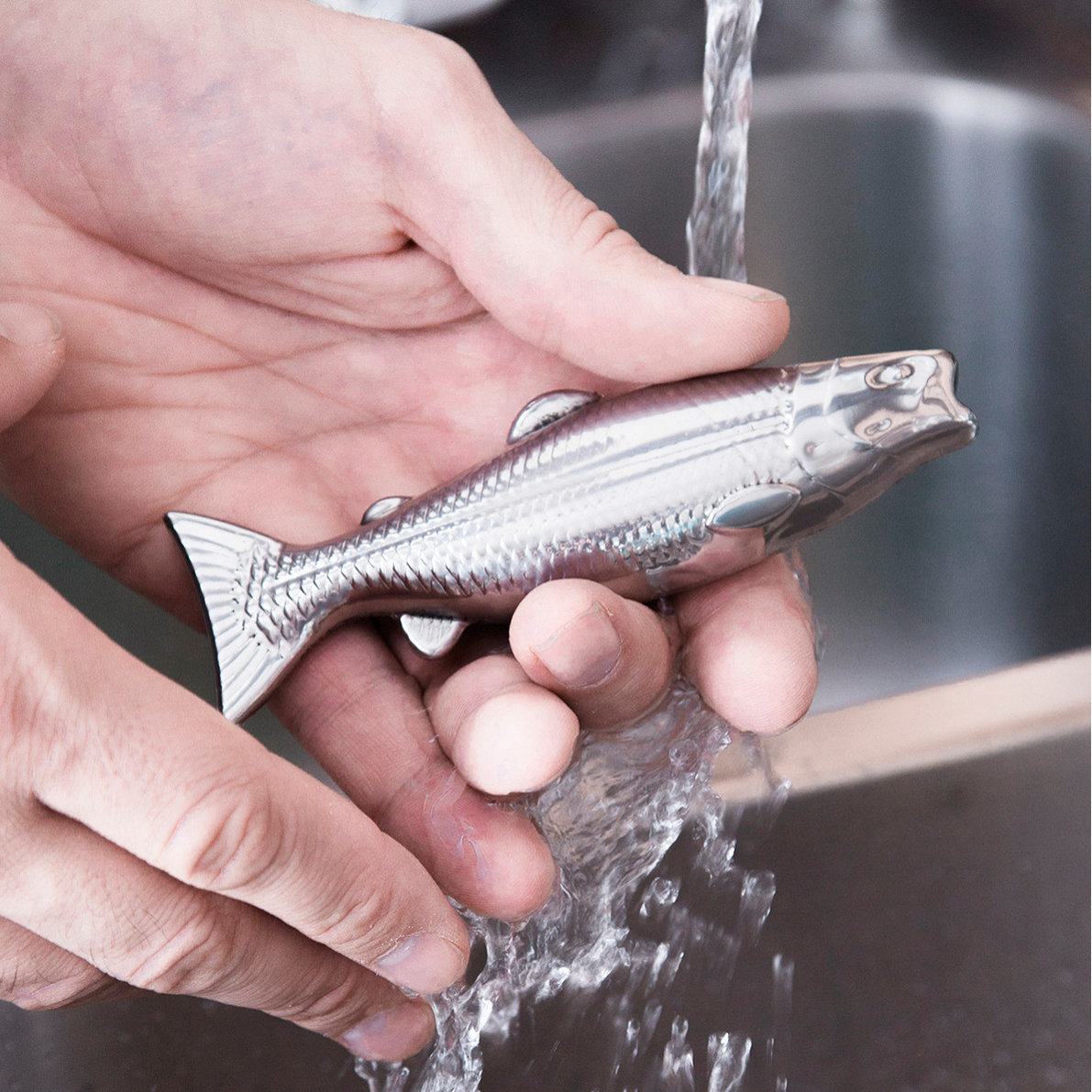 Kikkerland Stainless Steel Magic Fish Soap - Contemporary - Soap ...