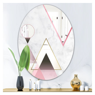 Designart Triangular Spacy Spheres 4 Midcentury Oval Or Round ...