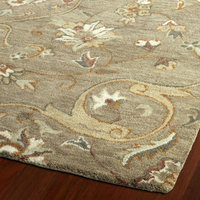 Kaleen Helena Collection Lt Brown Linen Area Rug 5'x7'9" - Traditional ...