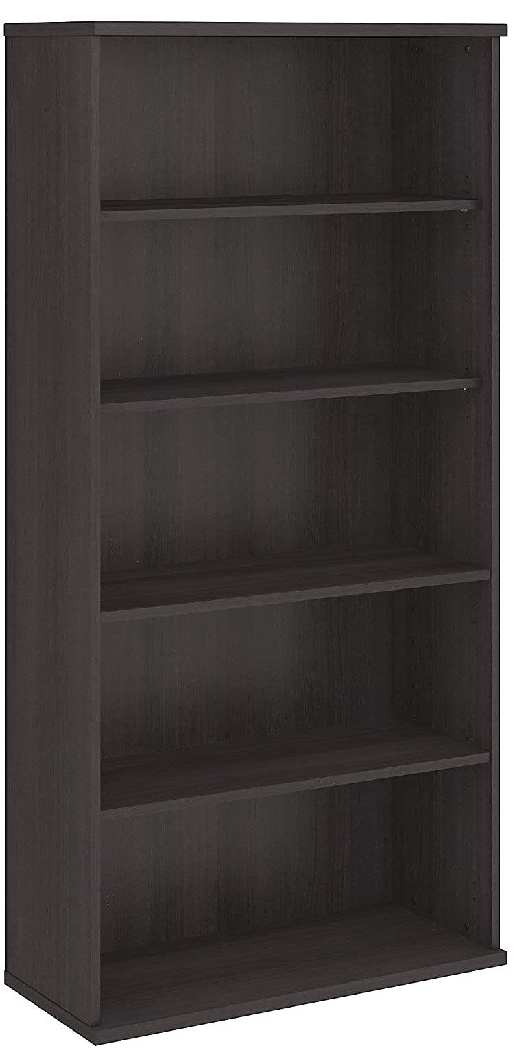 Contemporary Bookcase, 3 Adjustable, 2 Fixed Shelves & Scratch ...