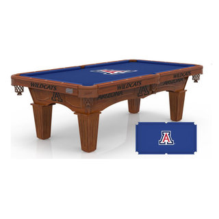 Holland University of Arizona Pool Table - Tapered/Chardonnay ...