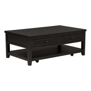 Concord 2-drawer Rectangular Coffee Table Distressed Java - Coffee ...