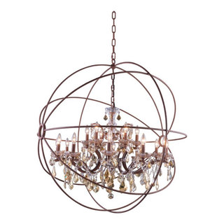Urban Modern Orb Crystal Chandelier, 43 - Traditional - Chandeliers ...