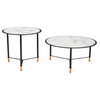 Set of 2 Davis Coffee Tables Black & White - Contemporary - Coffee ...